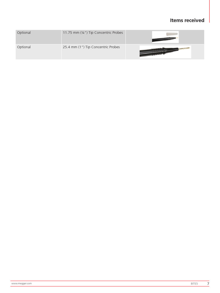 Megger Bite5 User Manual 07 | PDF