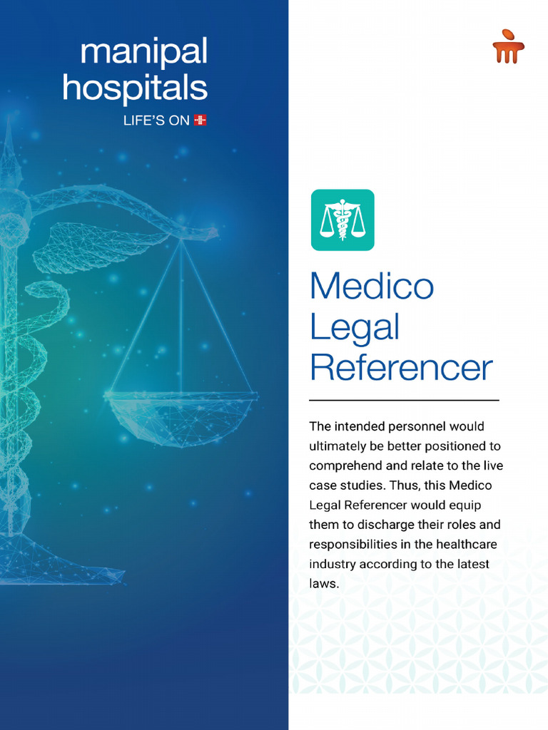 Medico Legal Referencer Book - FIRST EDITION OCT 2023 | PDF ...
