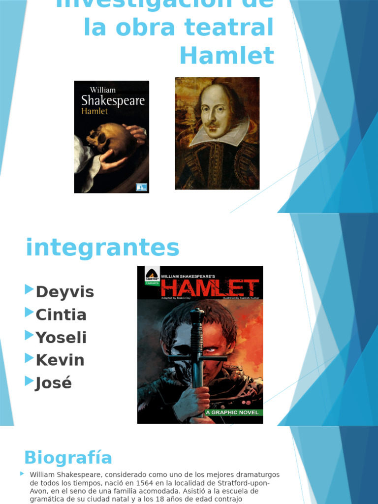 Investigación de La Obra Teatral Hamlet - Pptxyoseli | PDF | Aldea