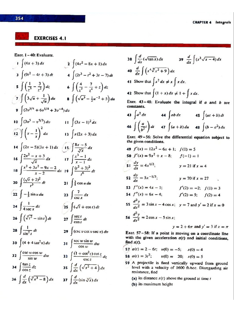 مسائل كتاب calculus 2 first mid | PDF