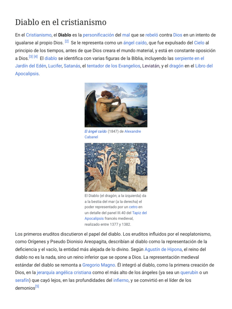 Diablo en El Cristianismo - Wikipedia, La Enciclopedia Libre | PDF ...