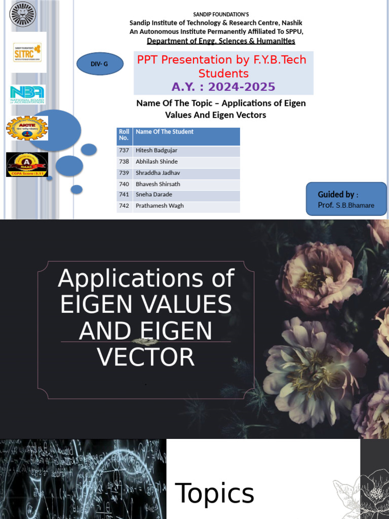 Eigen Values And Eigen Vector Pdf Eigenvalues And Eigenvectors Matrix Mathematics