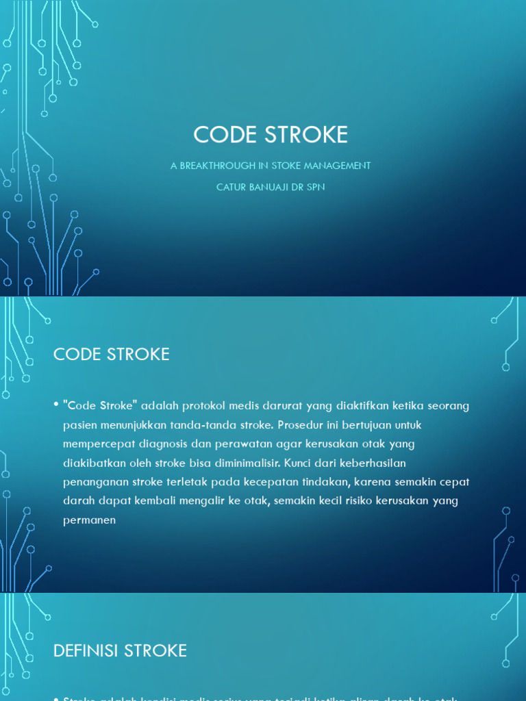 Code Stroke | PDF