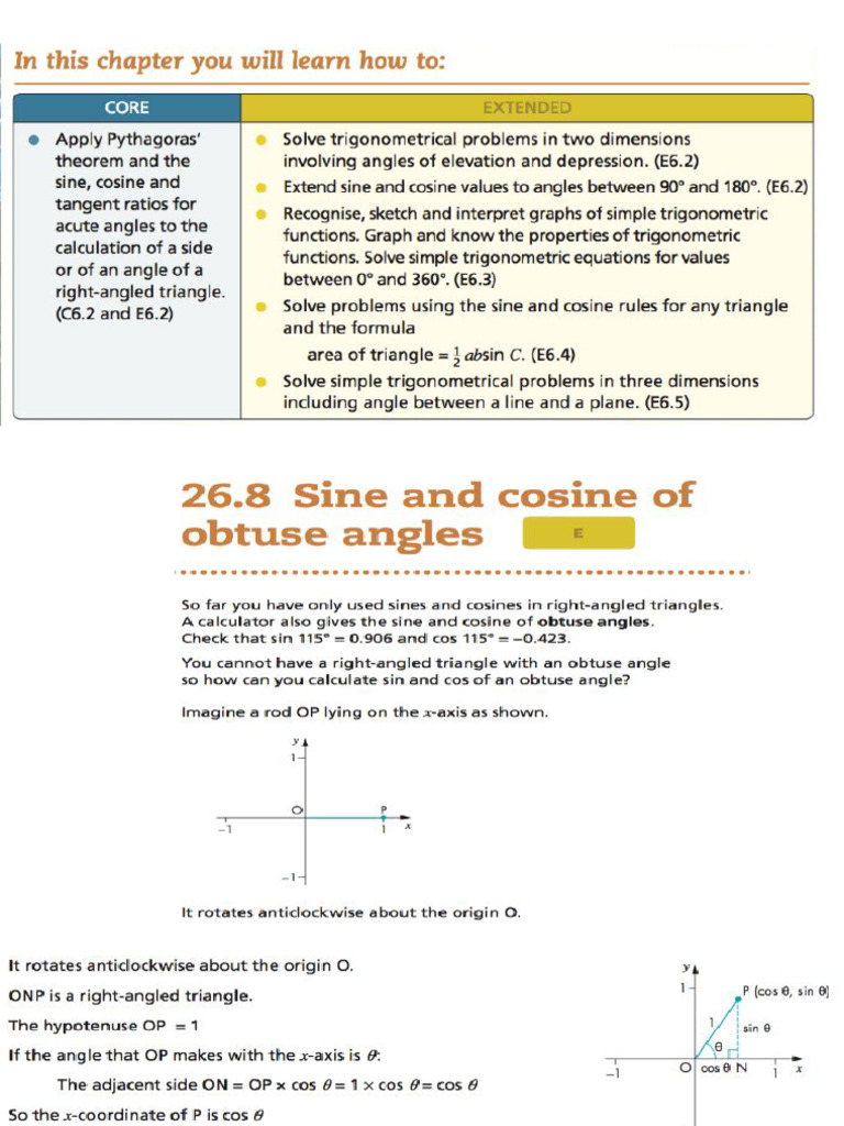 Chapter 26 Sin & Cosin Rule | PDF