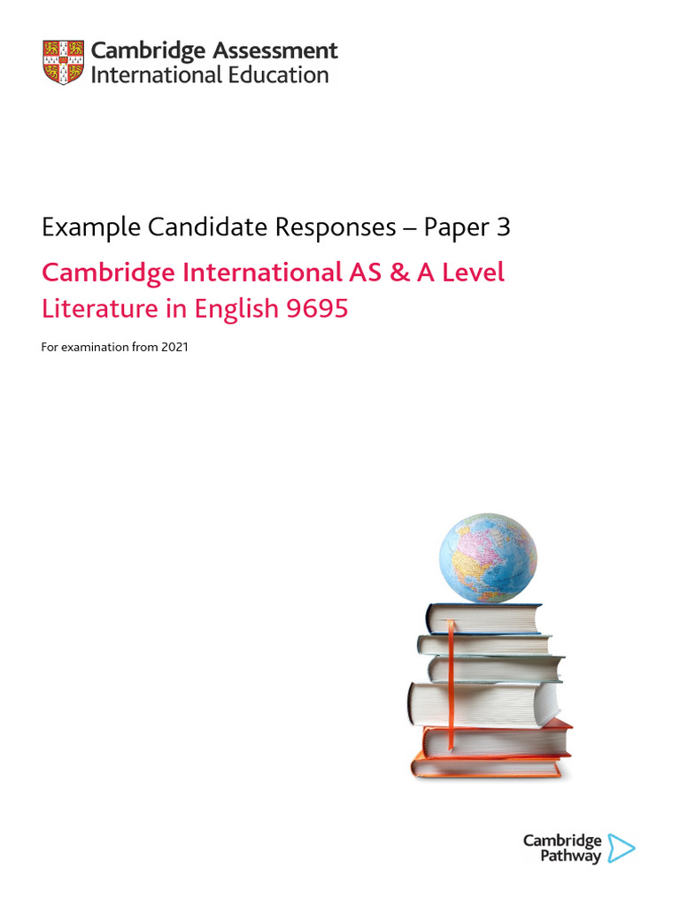 Paper 3 Example Candidate Responses | PDF | Essays | King Lear