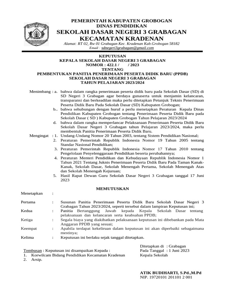 SK PPDB 2023-2024 | PDF