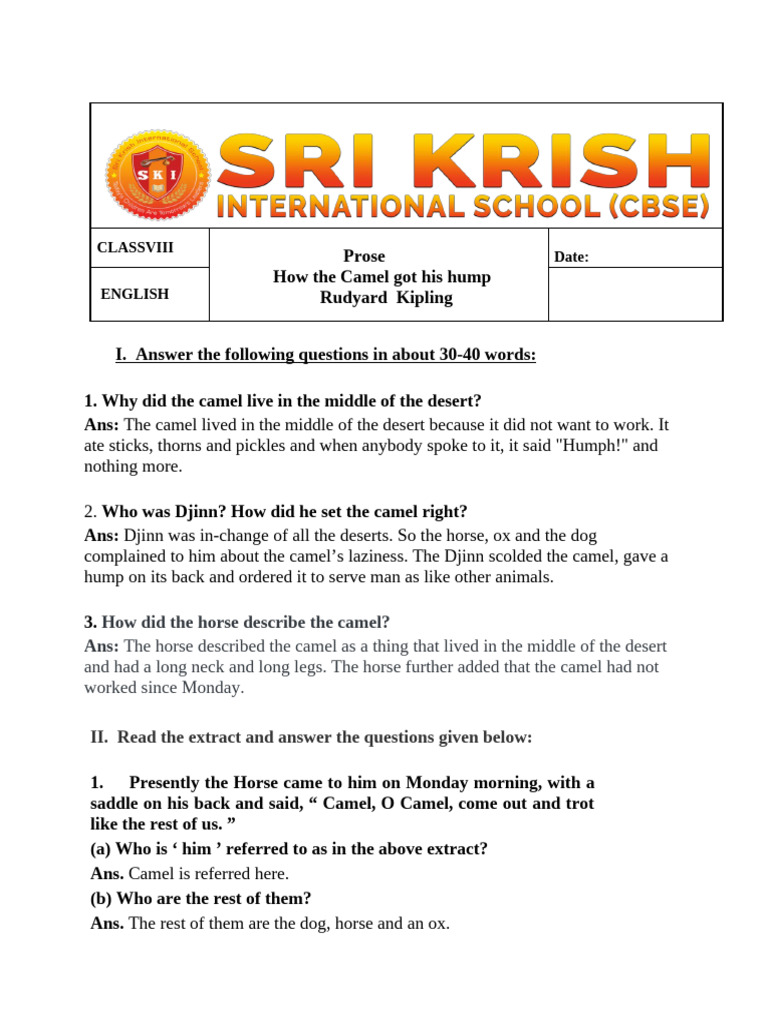 How the Camel | PDF | Camel | Livestock