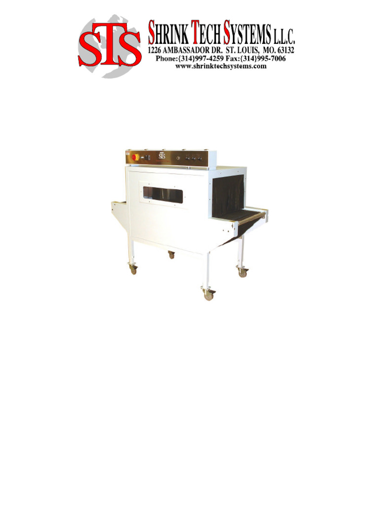 STS Tunnel Parts Manual 2004 | PDF | Manufactured Goods | Equipment