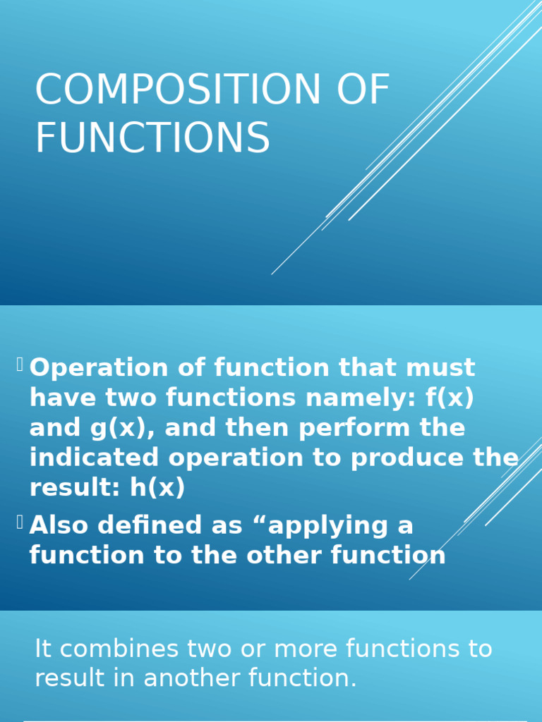 Composition of Functions | PDF