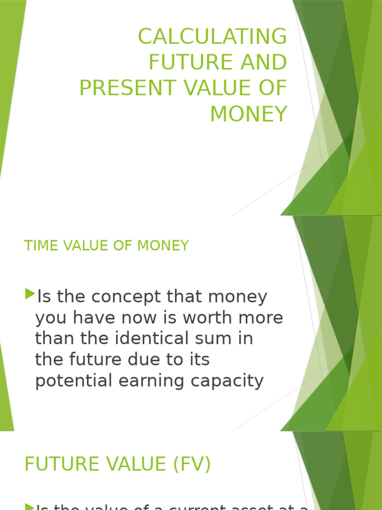 Calculating Present and Future Value | PDF | Business
