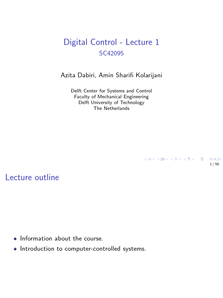 Lecture1-2024 | PDF | Analog To Digital Converter | Digital To Analog Converter