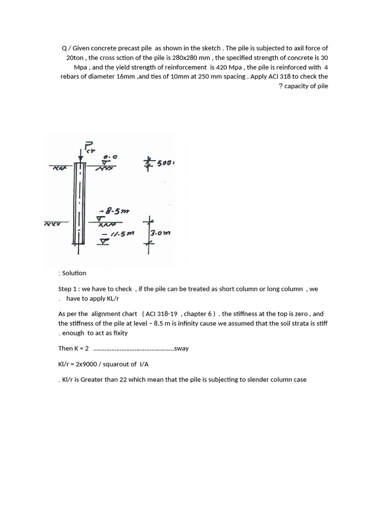 Example For Precast Pile | PDF | Teaching Methods & Materials ...