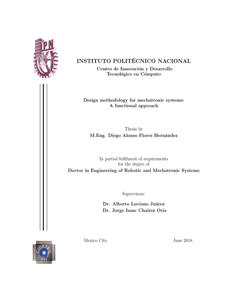Functional Design Methodology for Mechatronics | PDF | System | Mathematical Optimization