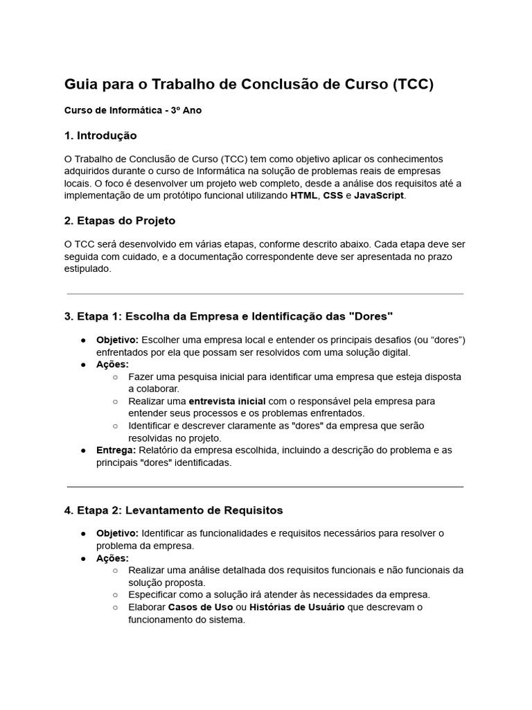 Guia para TCC | PDF | Script Java | Diagrama de caso de uso