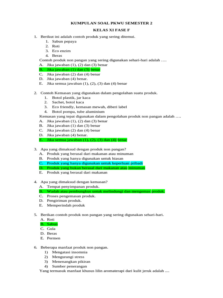 PKWU | PDF | Ilmu Sosial | Kesehatan Holistik