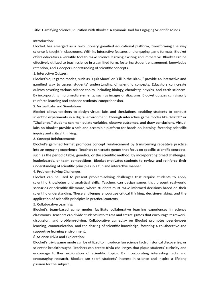 Title Gamifying | PDF | Learning | Science Title Gamifying | PDF | Learning | Science