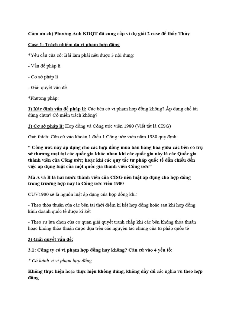 Case PLKDQT chị Phương Thủy | PDF