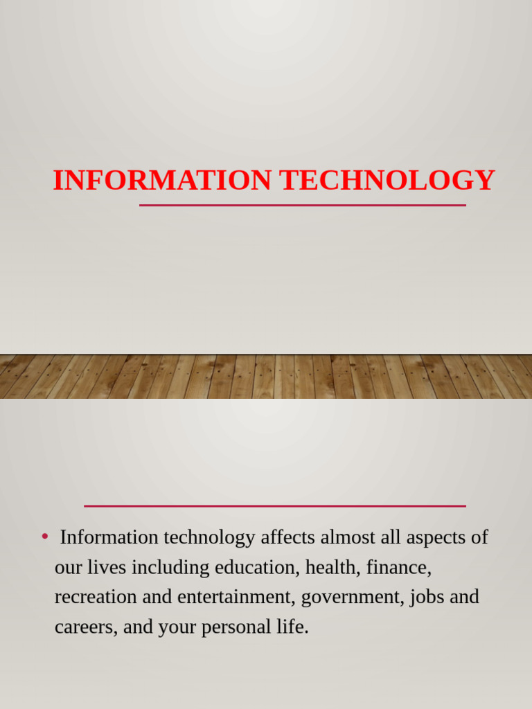Information Technology | PDF | Information Technology | Information