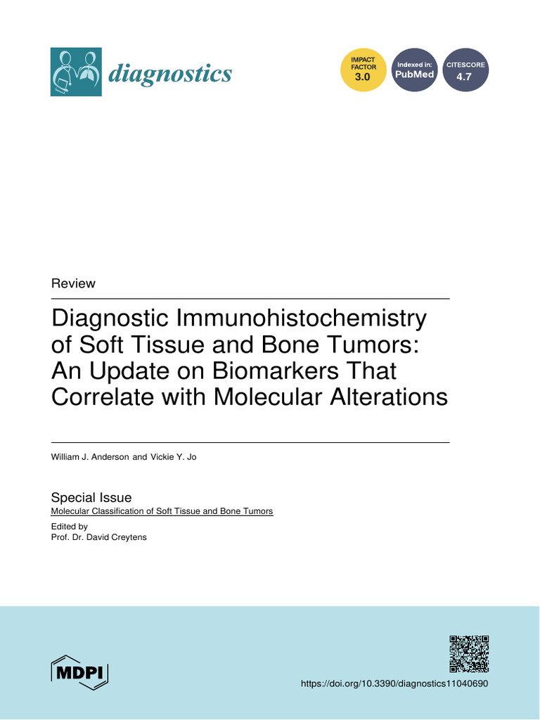 Diagnostics 11 00690 With Cover | PDF | Immunohistochemistry | Biomarker