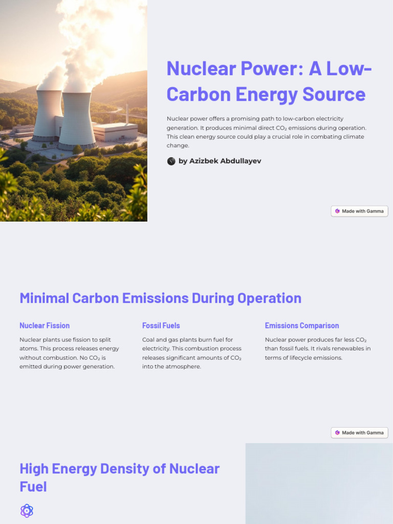 Nuclear Power: Clean Energy Solution | PDF | Nuclear Power ...