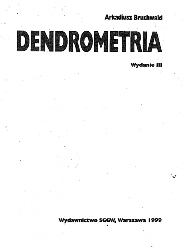 Bruchwald A. Dendrometria | PDF