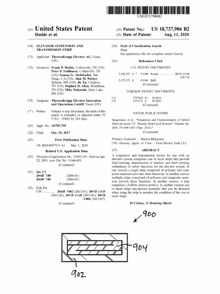 Us 10737906 | PDF | Composite Material | Patent Application
