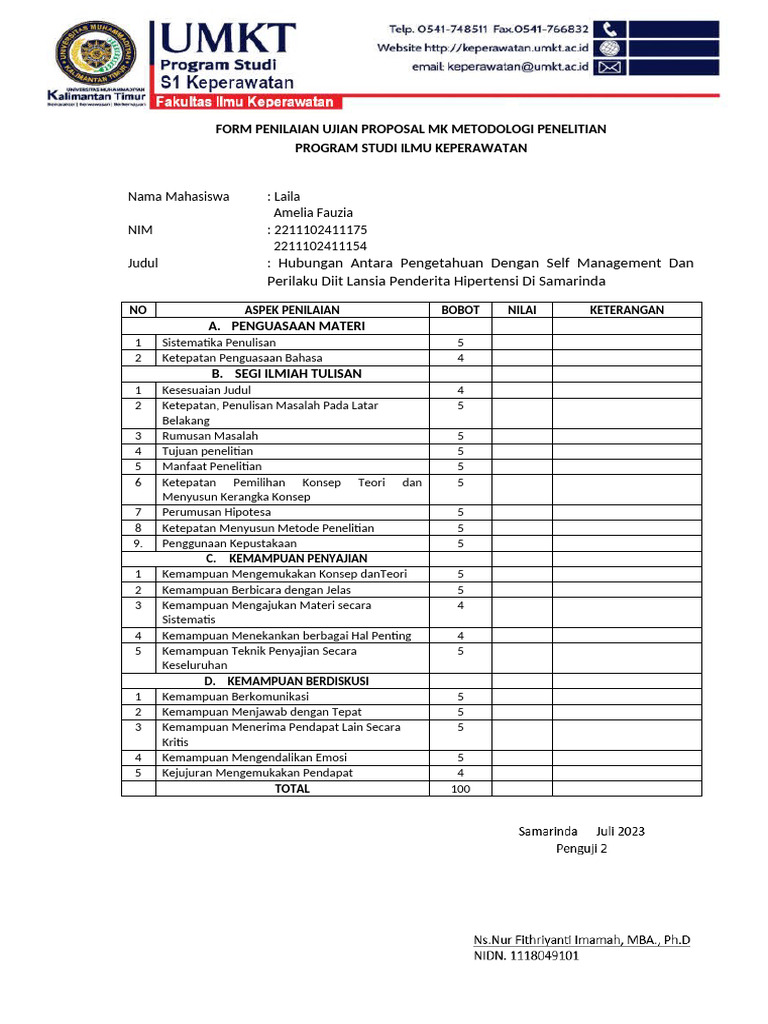 Format Penguji 2 | PDF