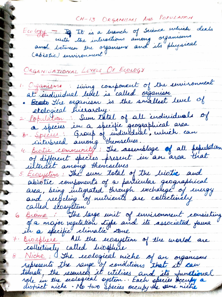 Organisms and Population Bio Class 12 | PDF | Foreign Language Studies ...