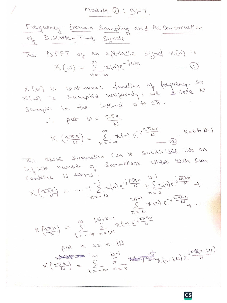 Dsp Module 1 New | PDF