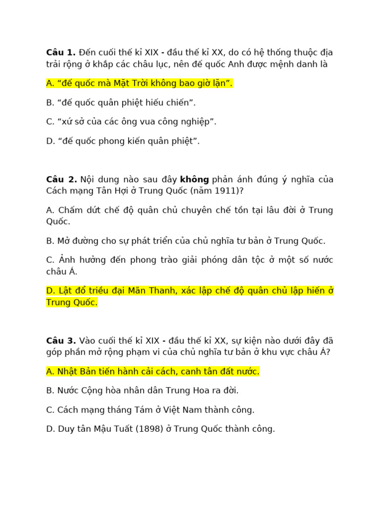 Lich Su Bai 2 KT 15p | PDF