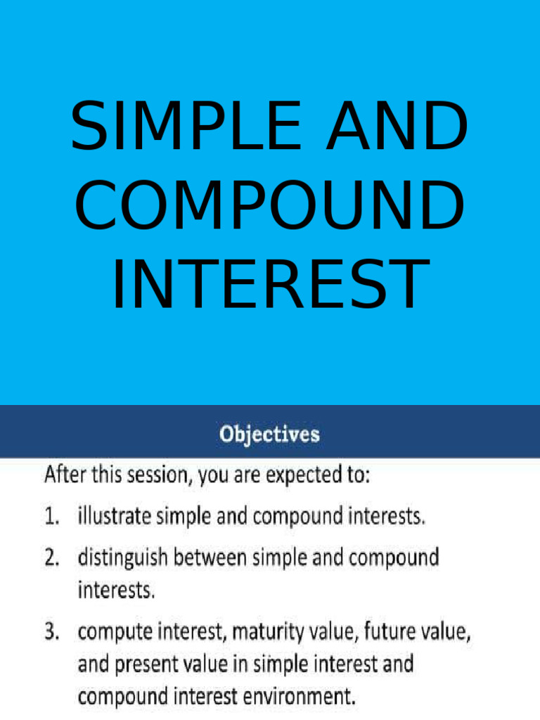 Simple and Compound Interest | PDF