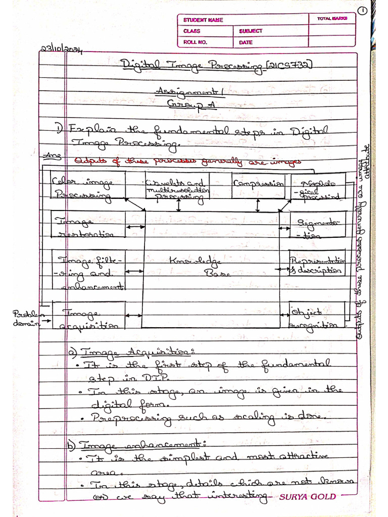 DIP Assignment 1 (Group A) | PDF