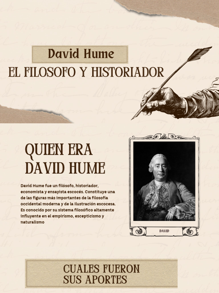 El Filosofo David Hume | PDF | David Hume | Empirismo