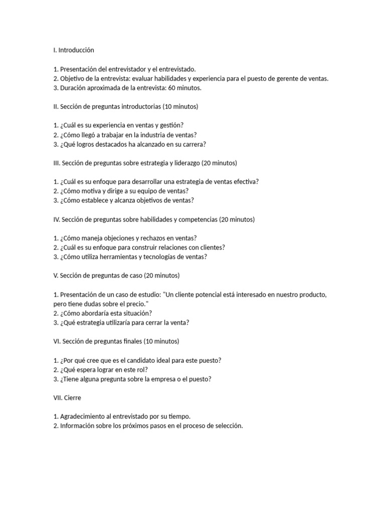 Guion de Entrevista de Dali | PDF | Negocios