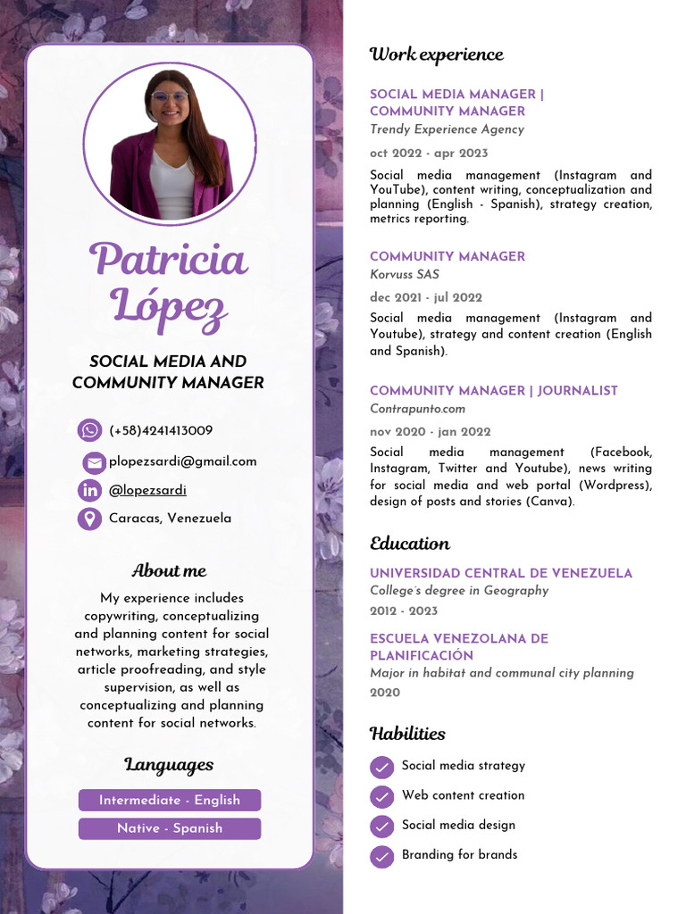 CV Patricia López | PDF