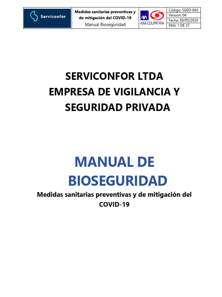 SERVICONFOR Protocolo Bio | PDF | Resfriado comun | Infección
