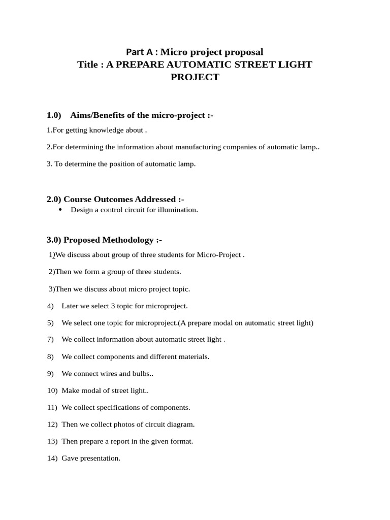Automatic Street Light Control | PDF | Electrical Engineering