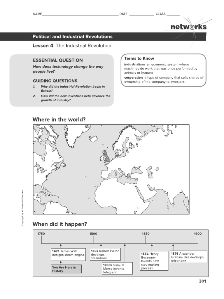 Lesson 4 The Industrial Revolution | PDF