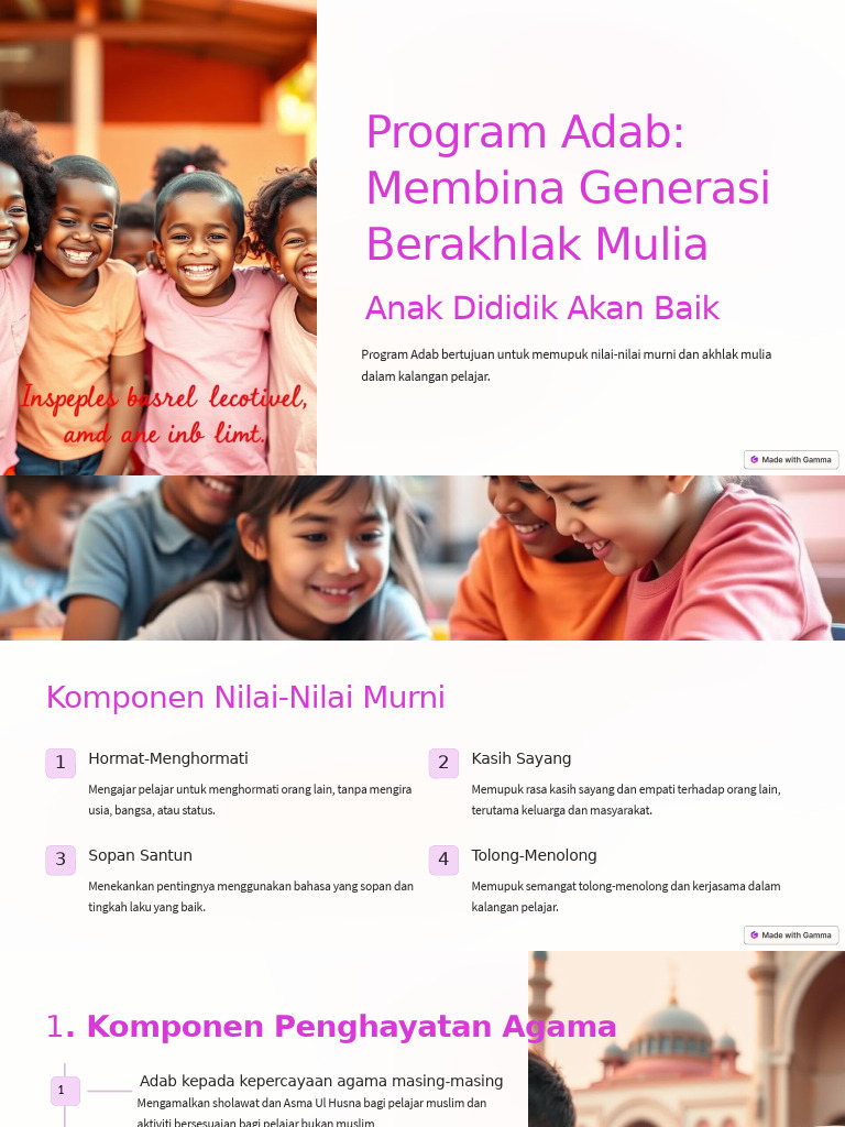 Program Adab untuk Pelajar | PDF | Karier & Perkembangan | Pengembangan Diri