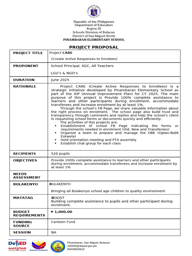 1.1-Project-Proposal-Care 25 | PDF