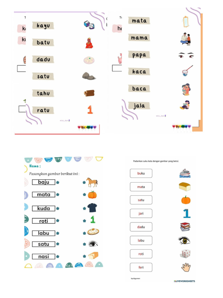 LKPD Belajar Membaca | PDF