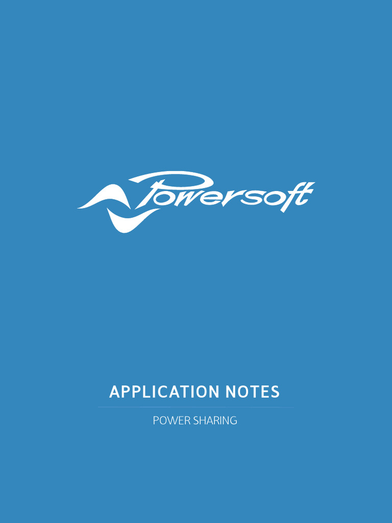 Powersoft An Power Sharing RackAmps | PDF | Amplifier | Loudspeaker