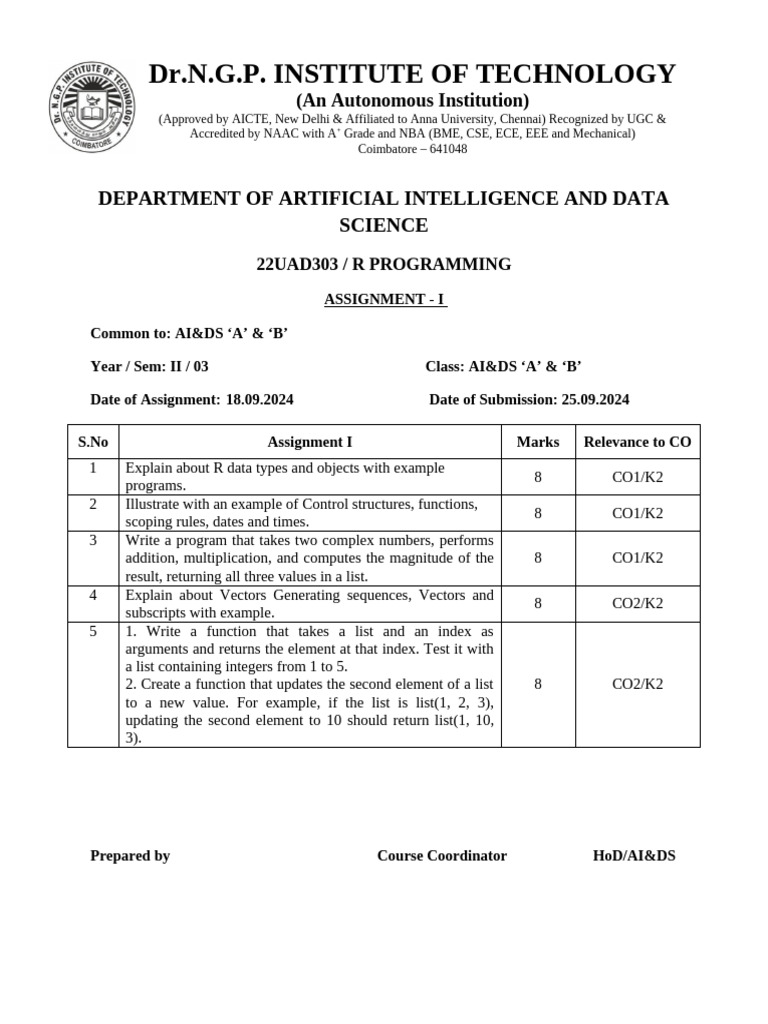 R Programming Assignment Guide | PDF