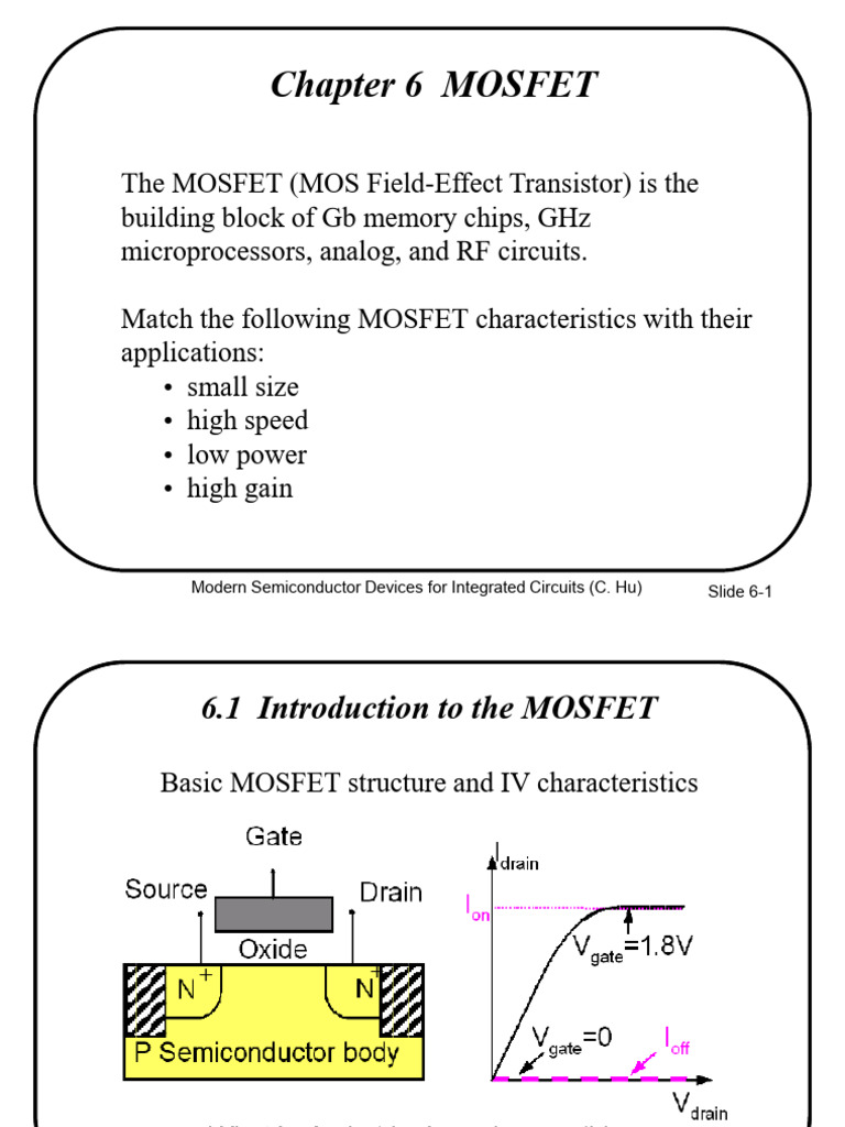 01. Mosfet 복습 | PDF | Mosfet | Field Effect Transistor