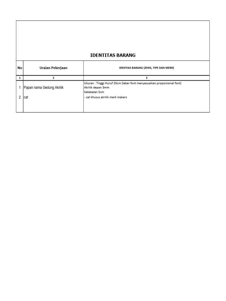 Identitas Akrilik | PDF