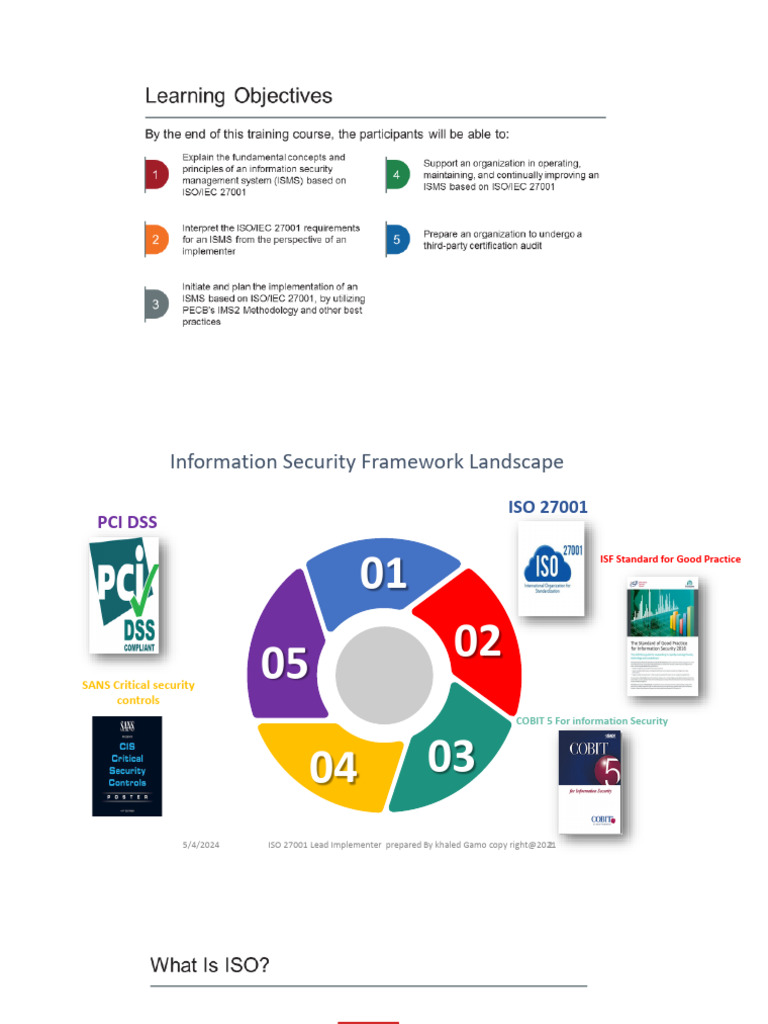 ISO 27001 course part 1 | PDF | Information Security | Business