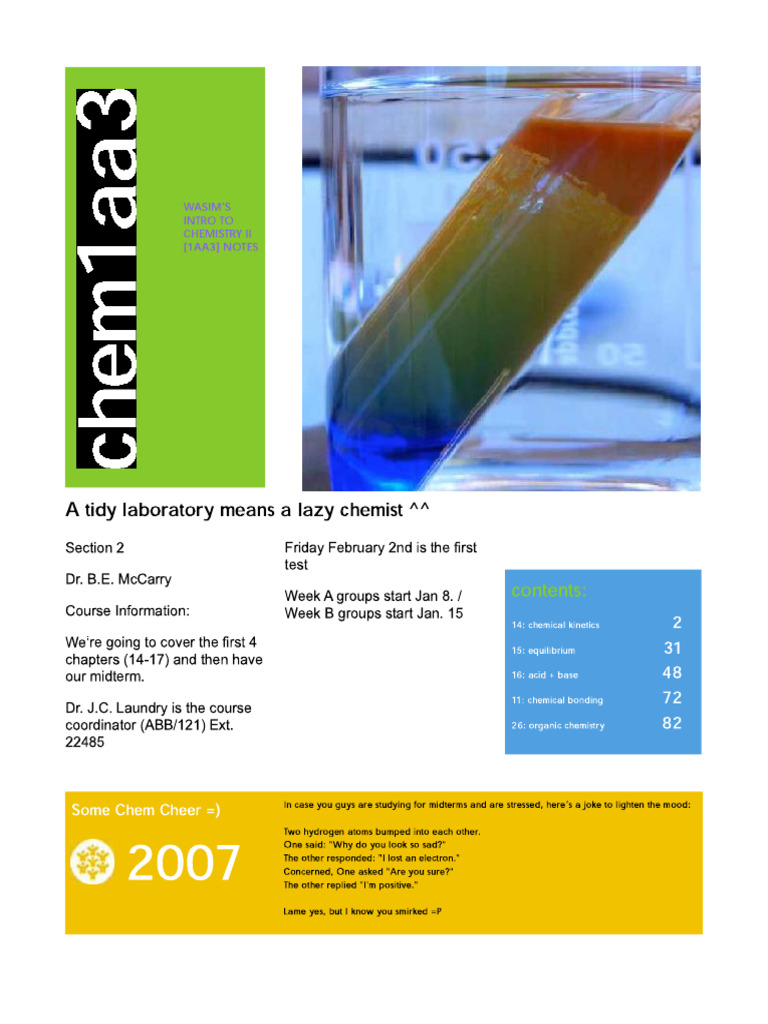 Chemical Reaction Rate Tutorial | PDF