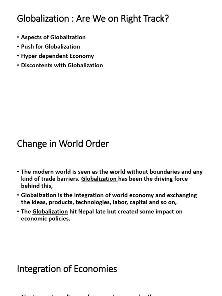 Globalization | PDF | Globalization | Foreign Direct Investment