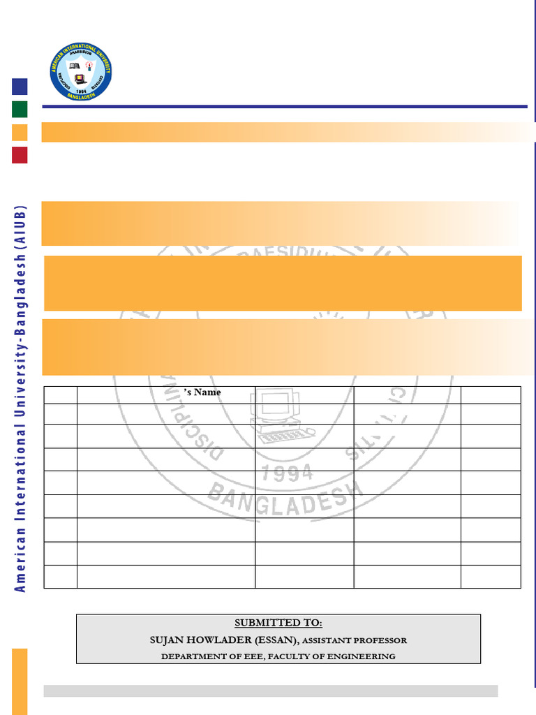 DLD LAB - COVER PAGE New | PDF