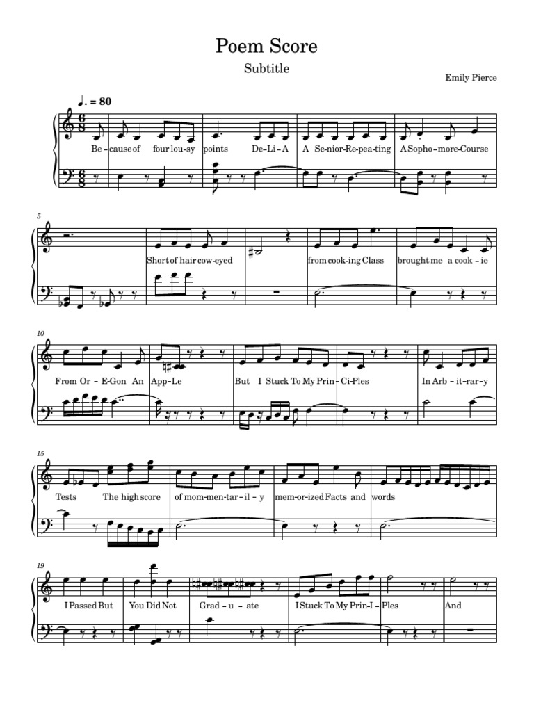 Poem Score | PDF